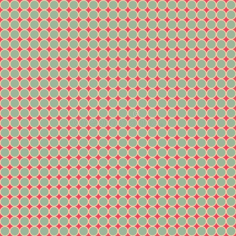 Seamless Retro Circles Background Stock Illustration - Illustration of ...