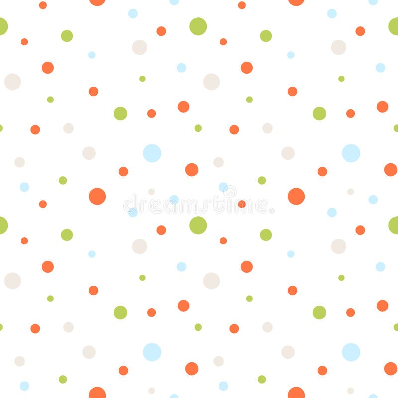 Seamless Retro Dots Pattern Stock Vector - Illustration of fashion ...