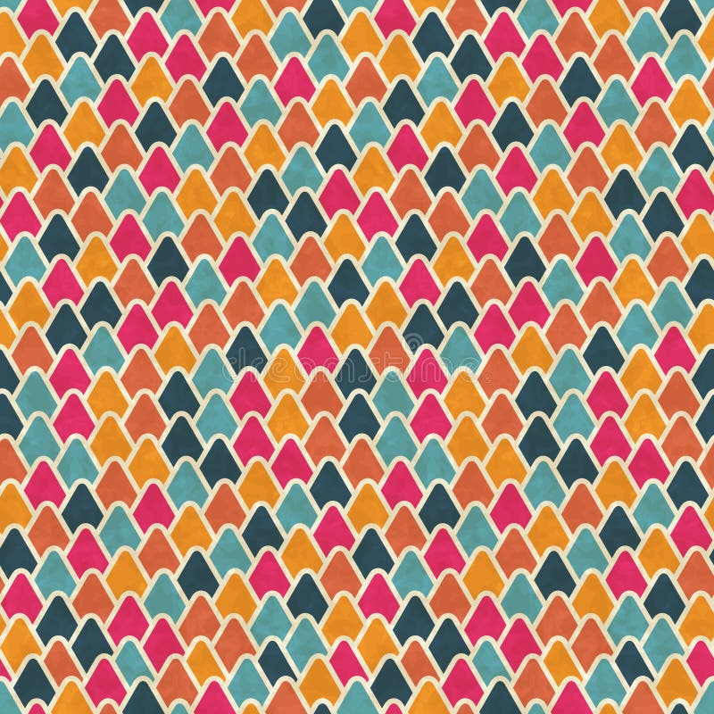 Seamless Retro Geometric Pattern. EPS10 Vector Stock Vector ...