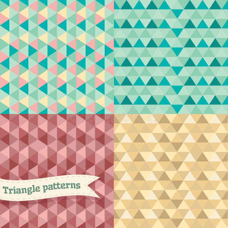 Seamless Triangle Pattern, Background, Texture Stock Vector ...