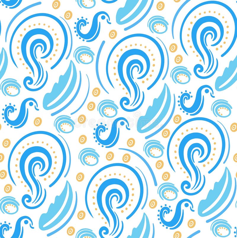 Seamless Retro Pattern with Flowers. Endless Texture for Wrapping Stock ...