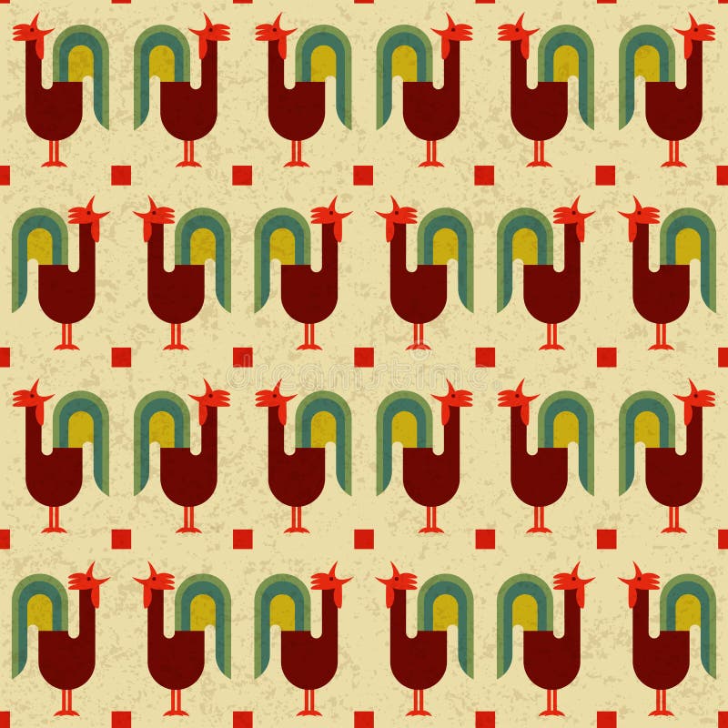 Roosters Retro Stock Illustrations – 241 Roosters Retro Stock ...