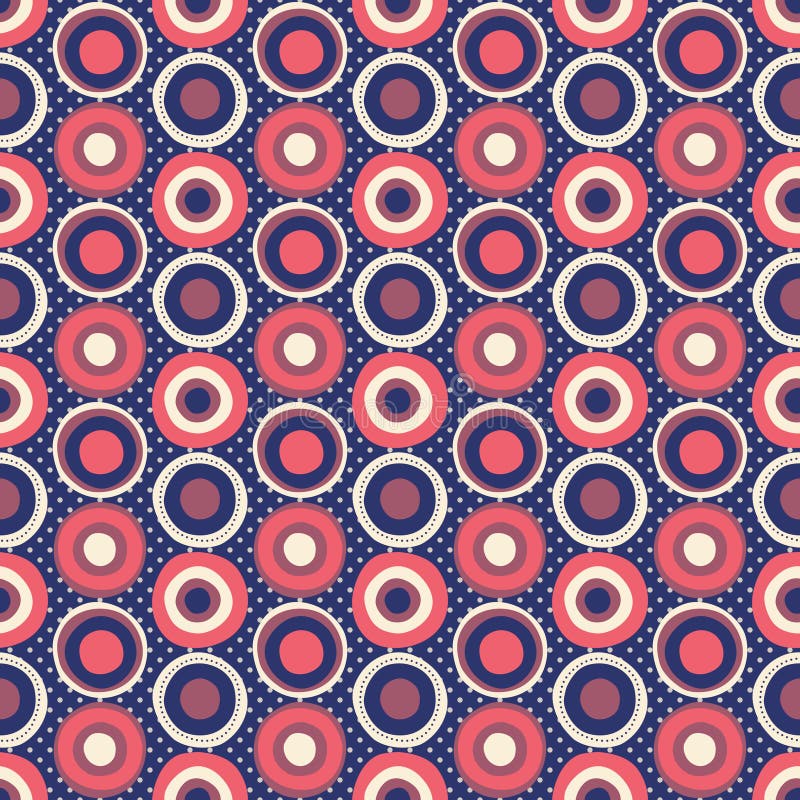 Seamless retro pattern stock vector. Illustration of pattern - 46911146
