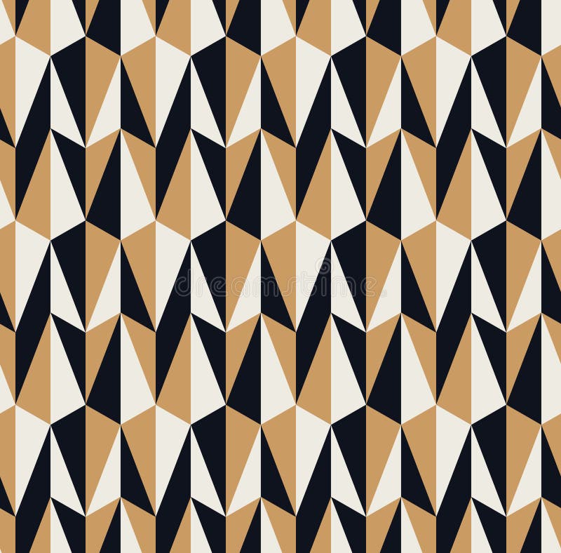 Seamless retro pattern stock vector. Illustration of geometrical - 48820040