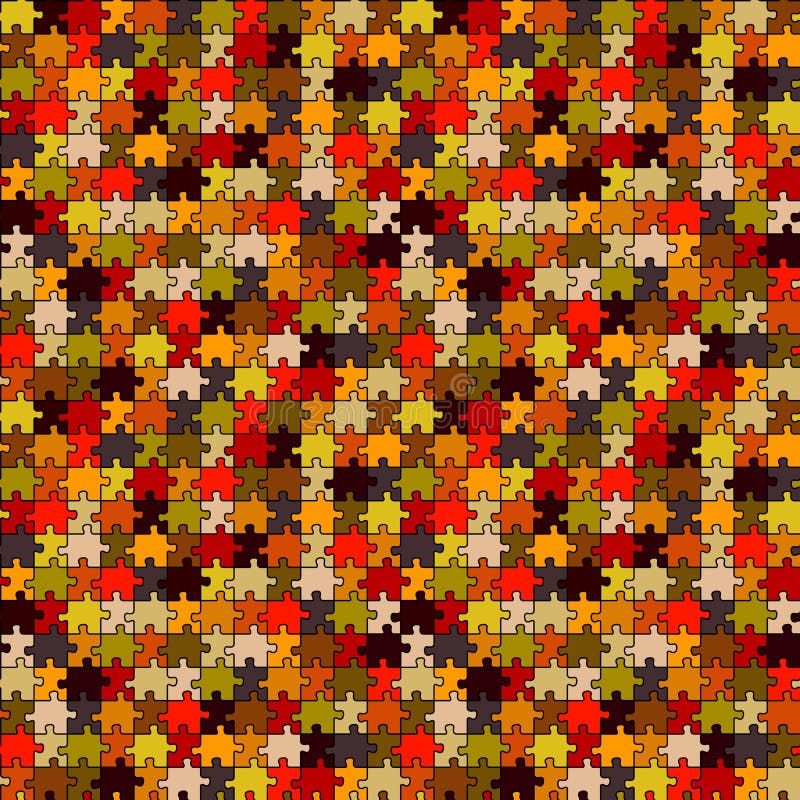 Seamless (repeatable) Puzzle Pieces Pattern Stock Vector - Illustration ...