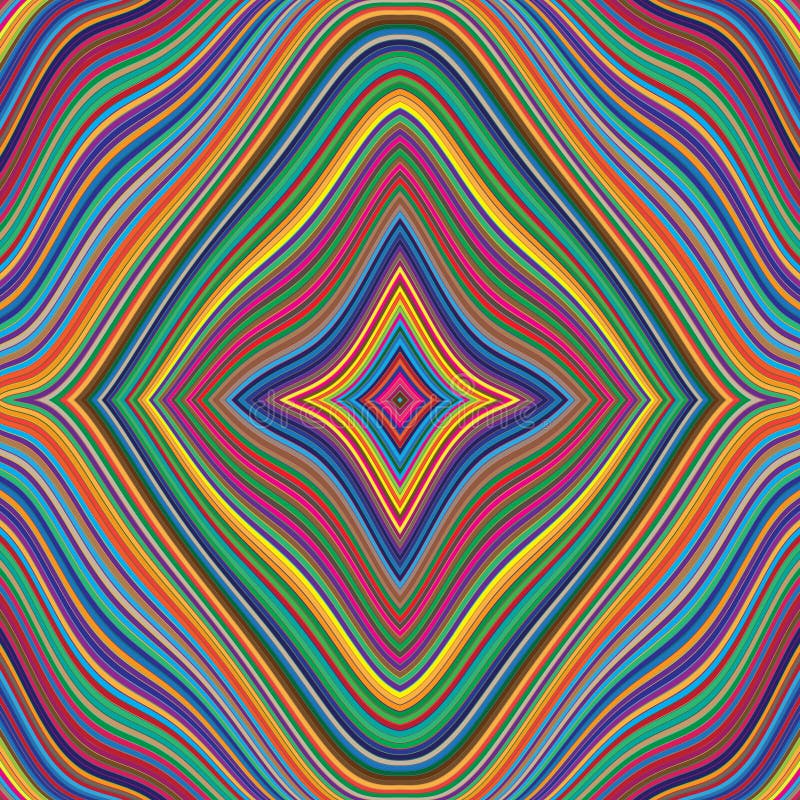 Seamless Retro Rainbow Pattern Stock Illustration - Illustration of ...