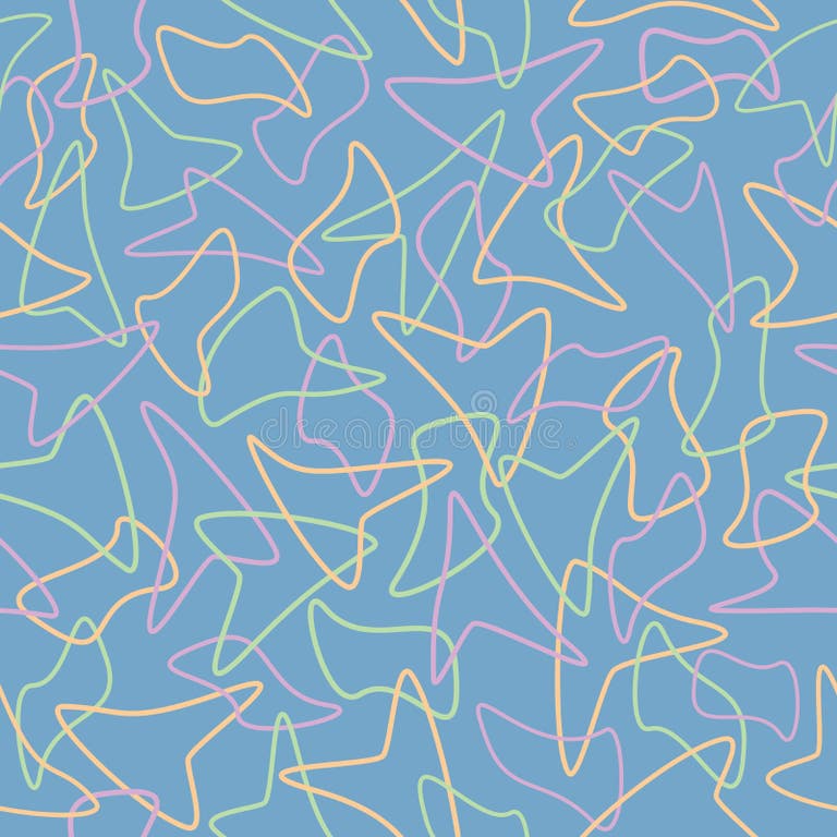 Seamless Retro Shapes stock vector. Illustration of vintage - 66492917