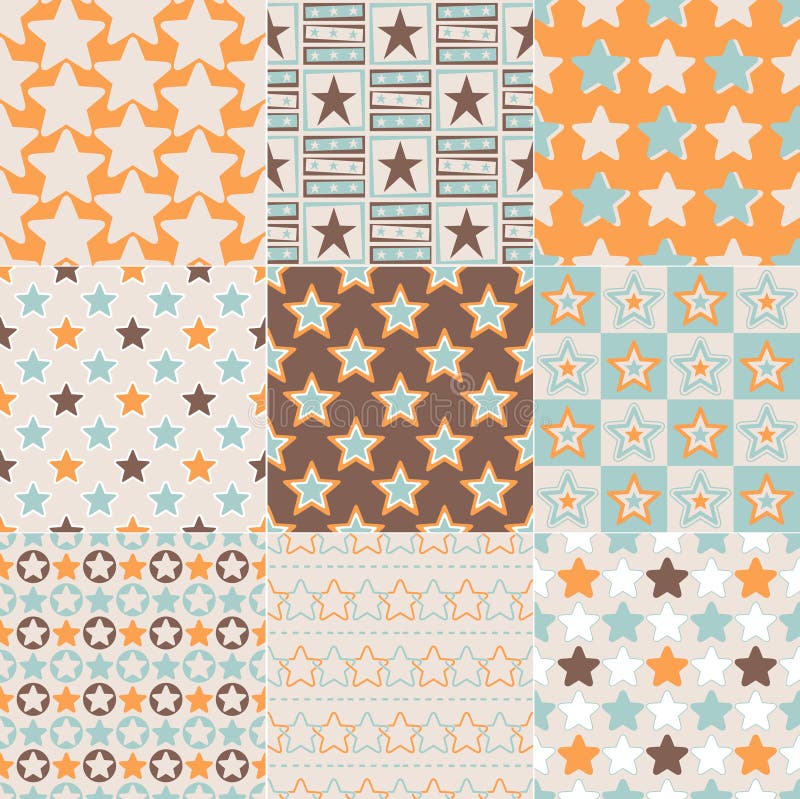 Retro Stars 9 stock vector. Illustration of embellishments - 42095240