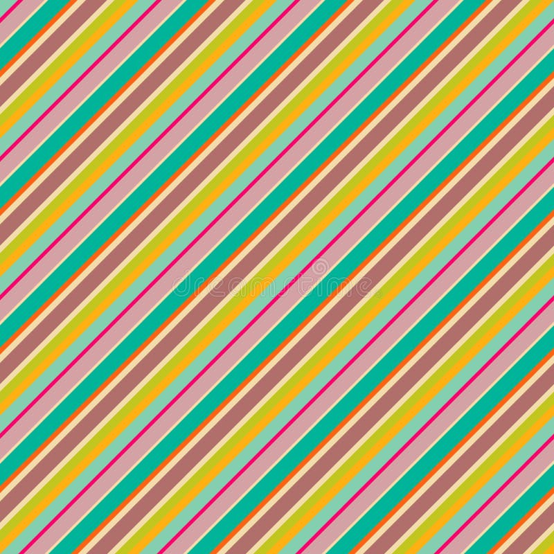 Seamless Retro Texture with Stripes Stock Illustration - Illustration ...