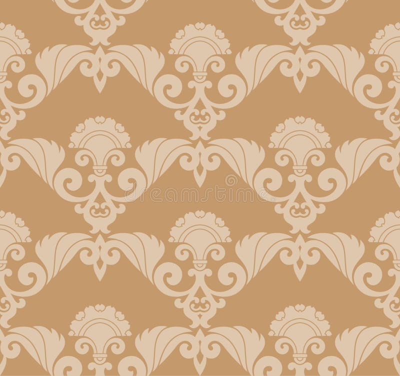 Seamless Vintage. Wallpaper Pattern Stock Vector - Illustration of ...