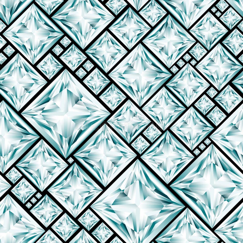 Seamless Rhombus Diamond Pattern Stock Illustration - Illustration of ...