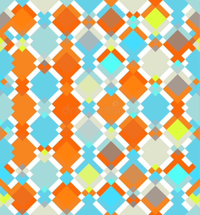 Seamless rhombus pattern. stock vector. Illustration of diagonal - 77003680