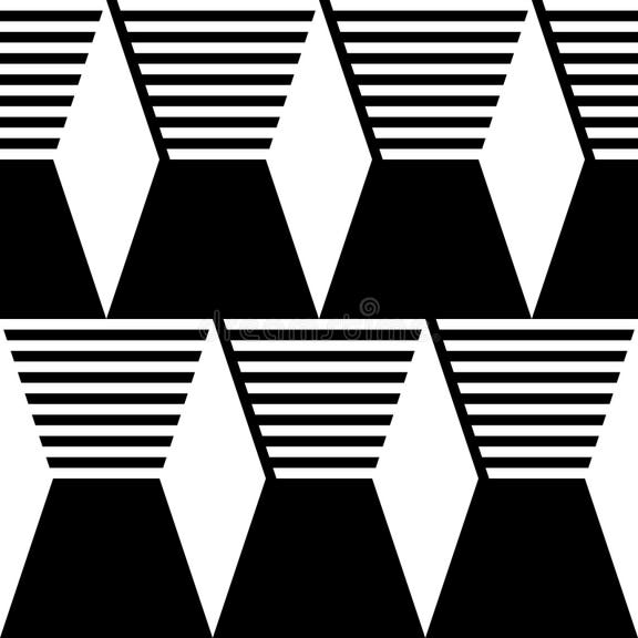 Seamless Rhombus and Stripe Pattern. Stock Vector - Illustration of ...