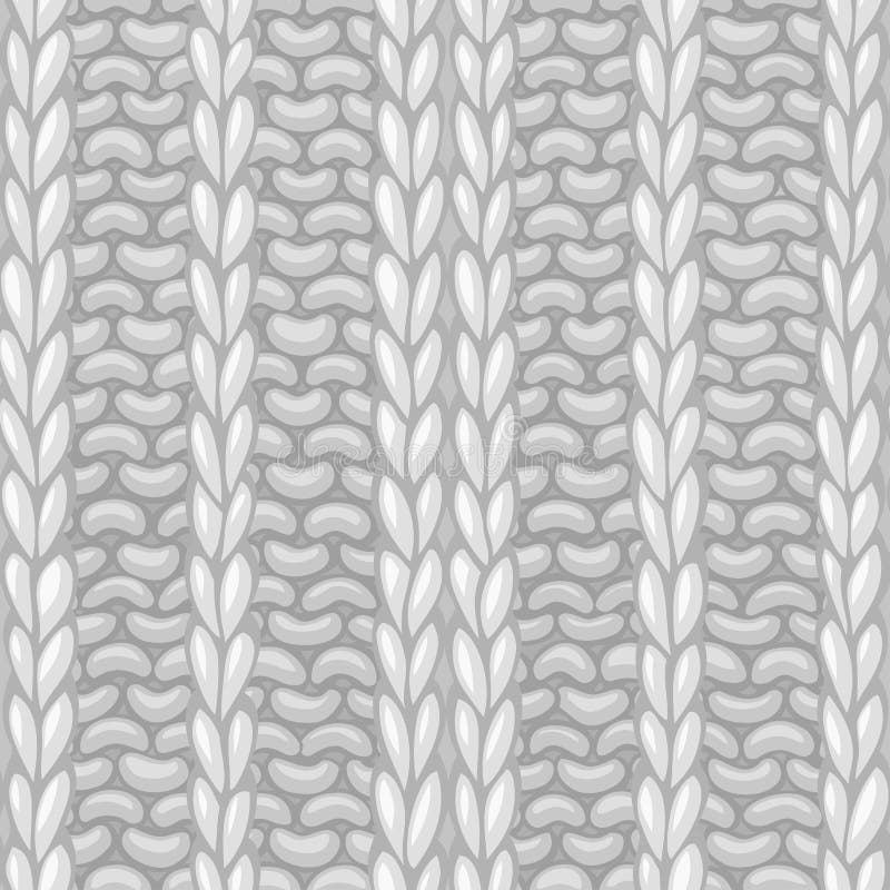 Seamless Ribbing Stitch Pattern. Stock Vector - Illustration of pattern ...