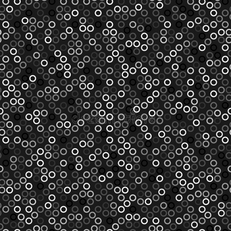 Seamless Ring Background Texture. Abstract Monochrome Pattern Stock ...