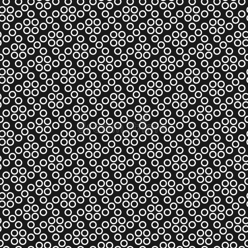 Seamless Ring Background Texture. Abstract Monochrome Pattern Stock ...