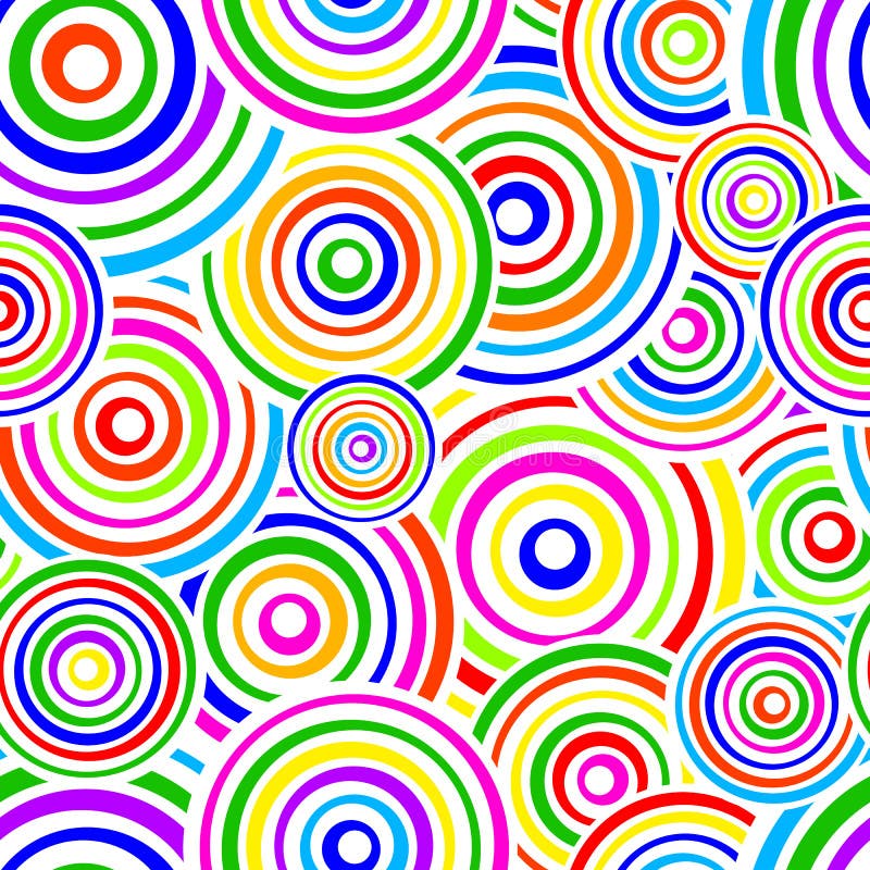 Seamless Ring Pattern stock vector. Illustration of round - 8080308