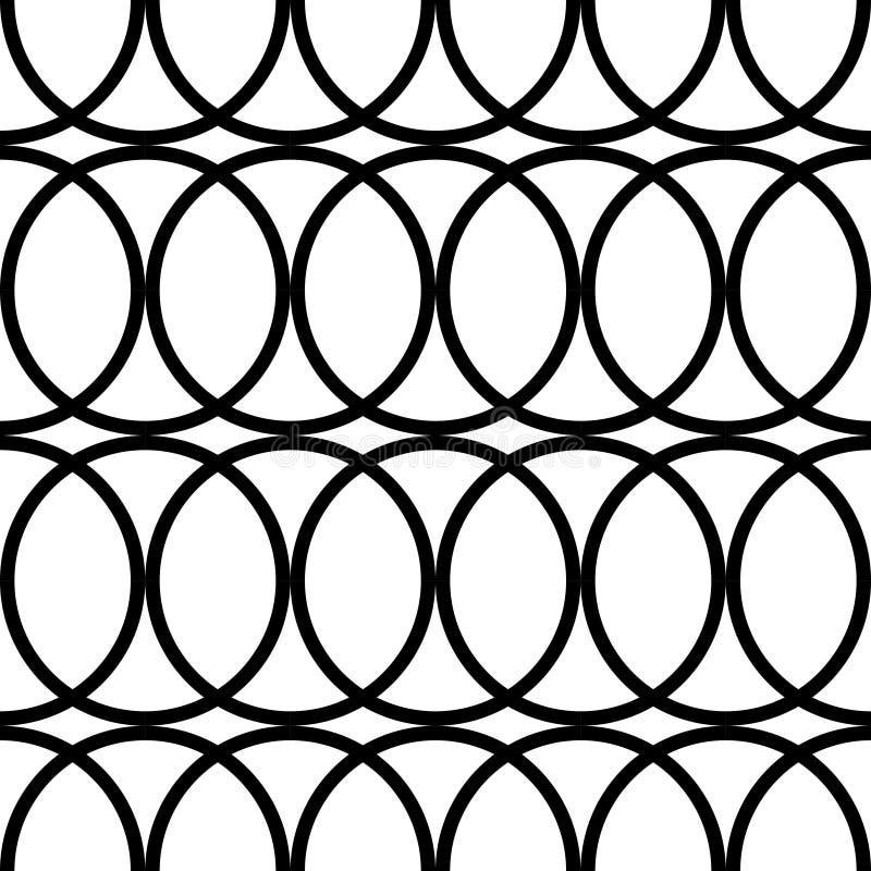 Seamless Rings Pattern stock vector. Illustration of lattice - 89064306