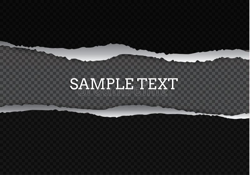 Seamless Ripped Paper and Transparent Background with Space for Text ...