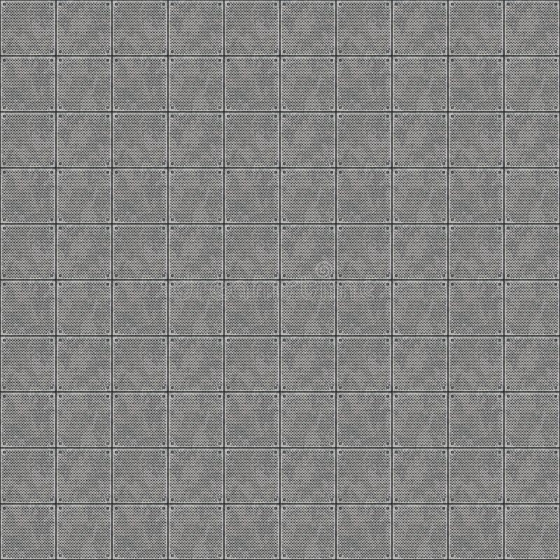 Seamless Metal Grate Texture Stock Illustration - Illustration of black ...