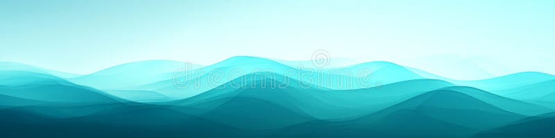 Seamless Robin S Egg Blue Gradient, Abstract Minimalist 3D Wave Texture ...