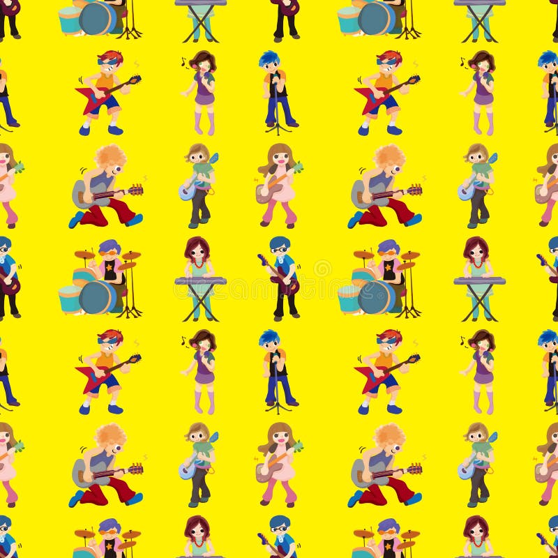 Cartoon rock band icon stock vector. Illustration of cartoon - 17788759