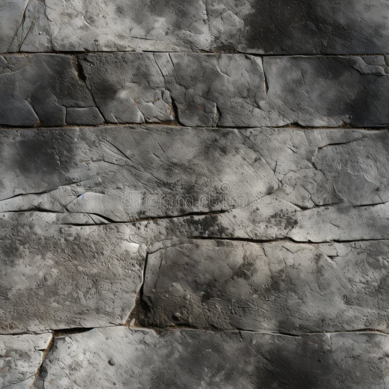 Seamless Rock Texture Wall Background Stock Illustration - Illustration ...