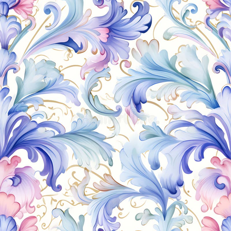 Rococo Pattern Stock Illustrations – 55,215 Rococo Pattern Stock ...