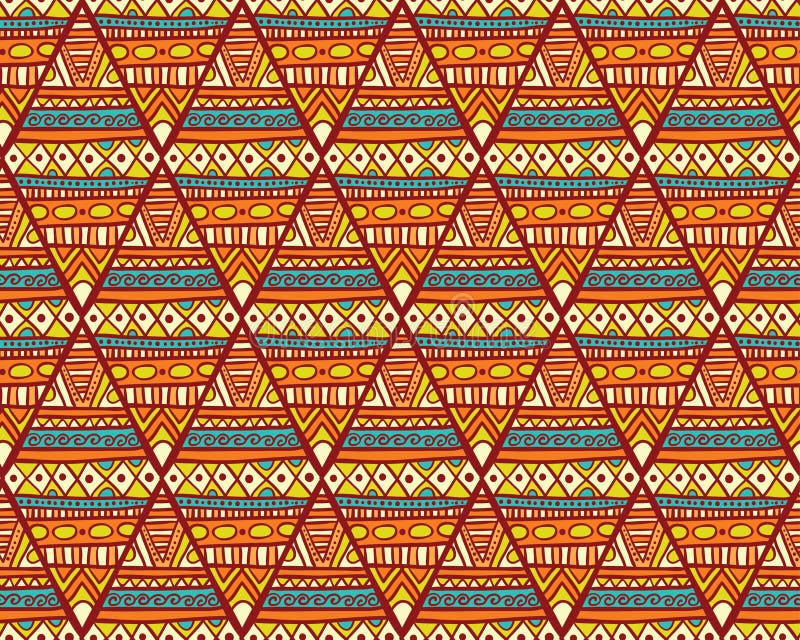 Seamless Romb Ethno Pattern Stock Vector - Illustration of multicolored ...