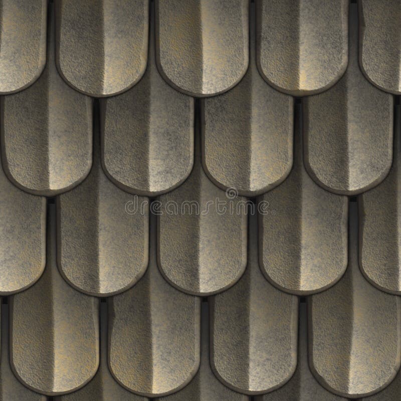 Seamless Roof Shingles stock illustration. Illustration of metal - 9980106