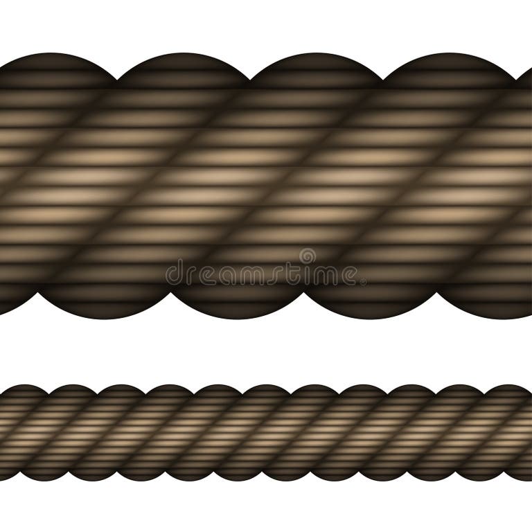 Seamless rope stock vector. Illustration of detail, marine - 24654675