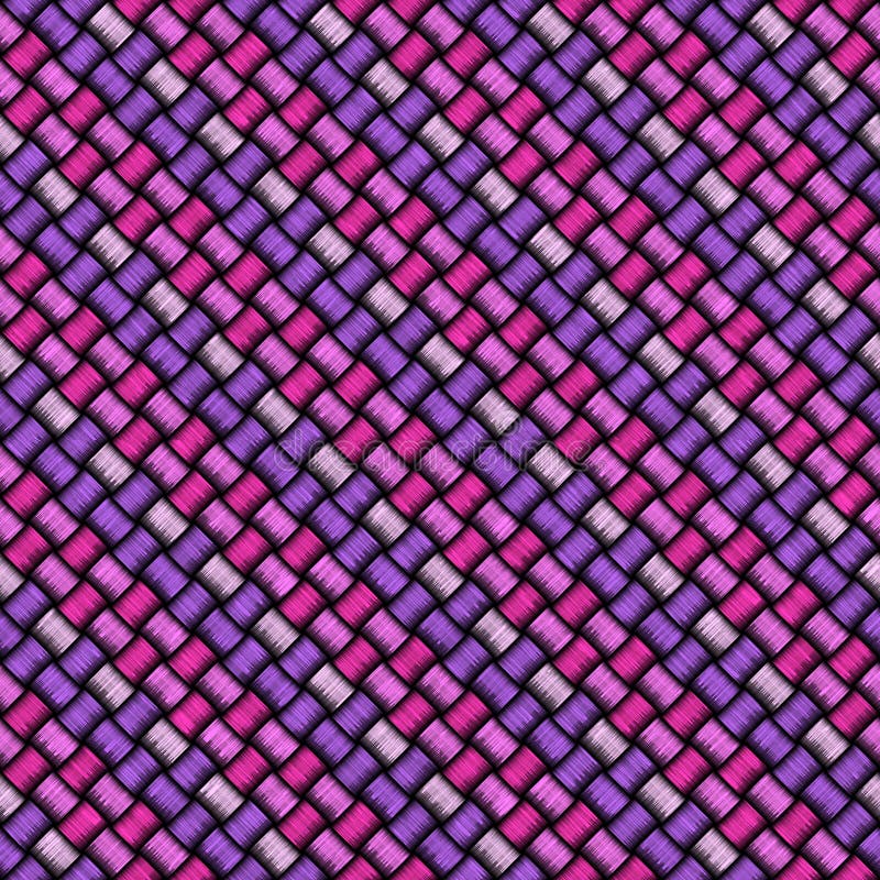 Seamless Rope Weave Pattern Stock Illustration - Illustration of ...