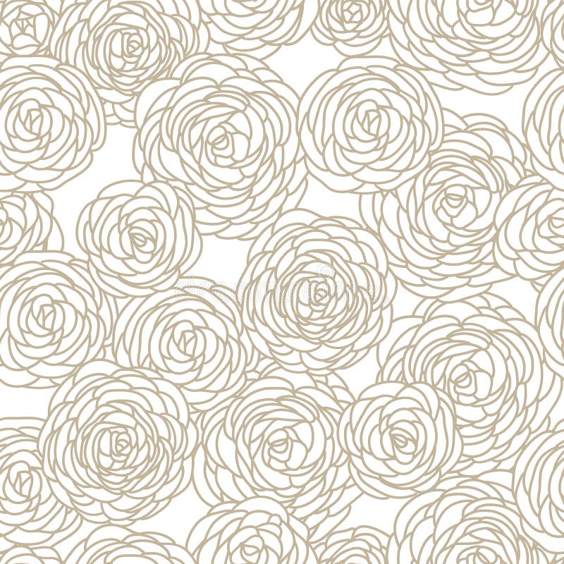 Roses Vertical Lace Seamless Pattern. Stock Vector - Illustration of ...