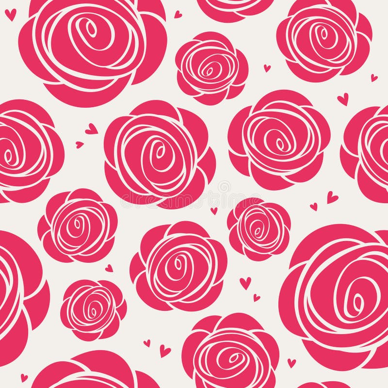 Seamless roses pattern stock vector. Illustration of botanical - 34956062