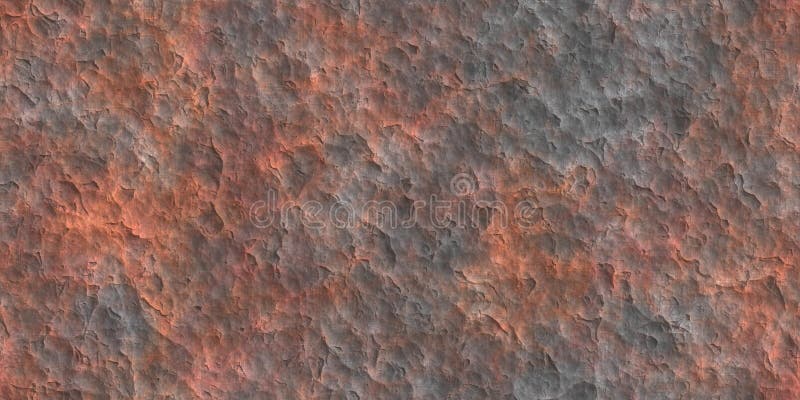 Seamless Rough Rust Metallic Background. Rusty Weathered Surface ...