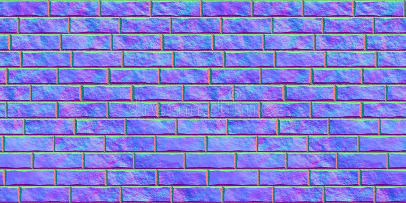 Seamless Rough Subway Brick Wall Normal Map Background Texture Stock Illustration - Illustration ...