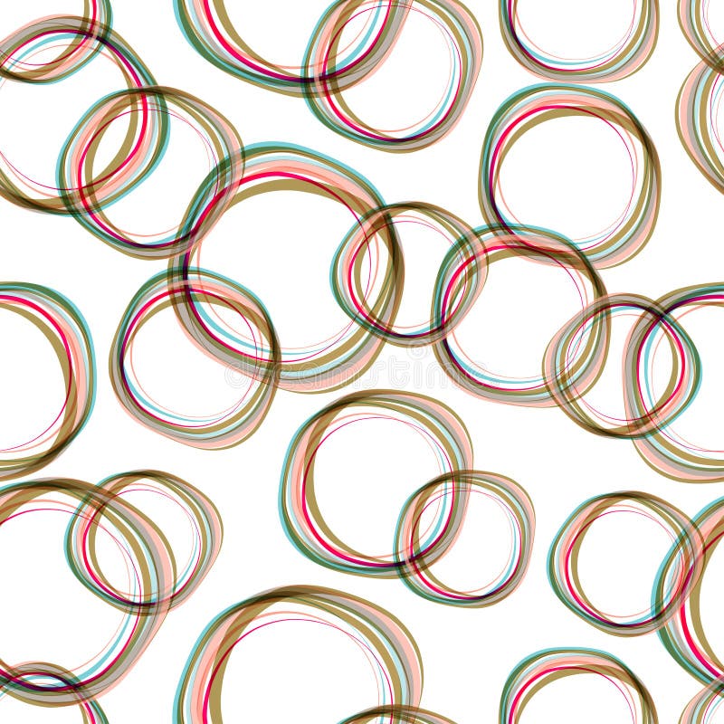 Seamless Round Bubbles Abstract Pattern. Stock Illustration ...