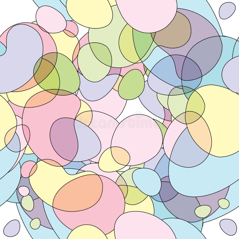 Seamless Round Bubbles Pattern Stock Vector - Illustration of organic ...