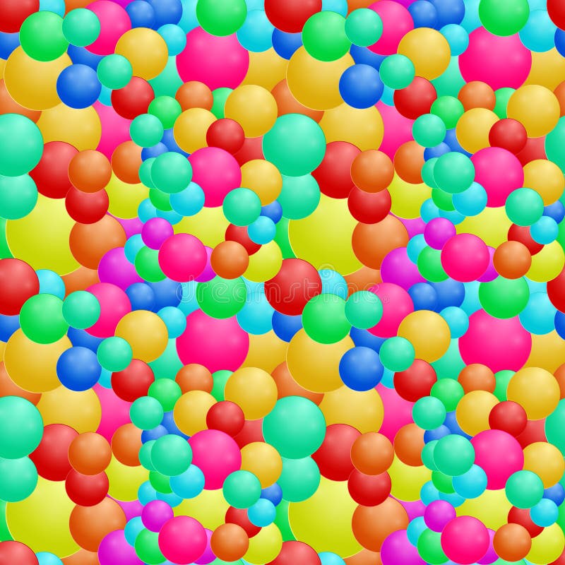Seamless Round Bubbles Pattern in Vector Stock Vector - Illustration of ...