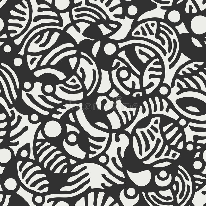 Seamless Round Geometric Pattern. Ornament Grating. Abstract Circular ...