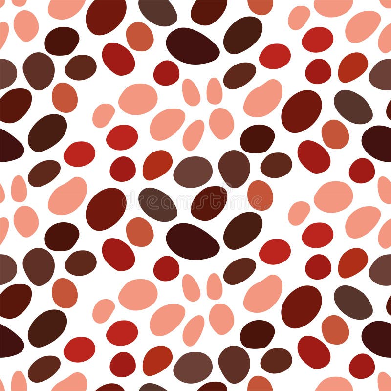 Seamless Round Stone Pattern in Burgundy Style Stock Vector ...