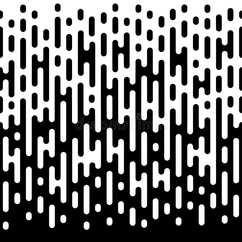 Seamless Rounded Lines Halftone Transition. Trendy Abstract Background ...