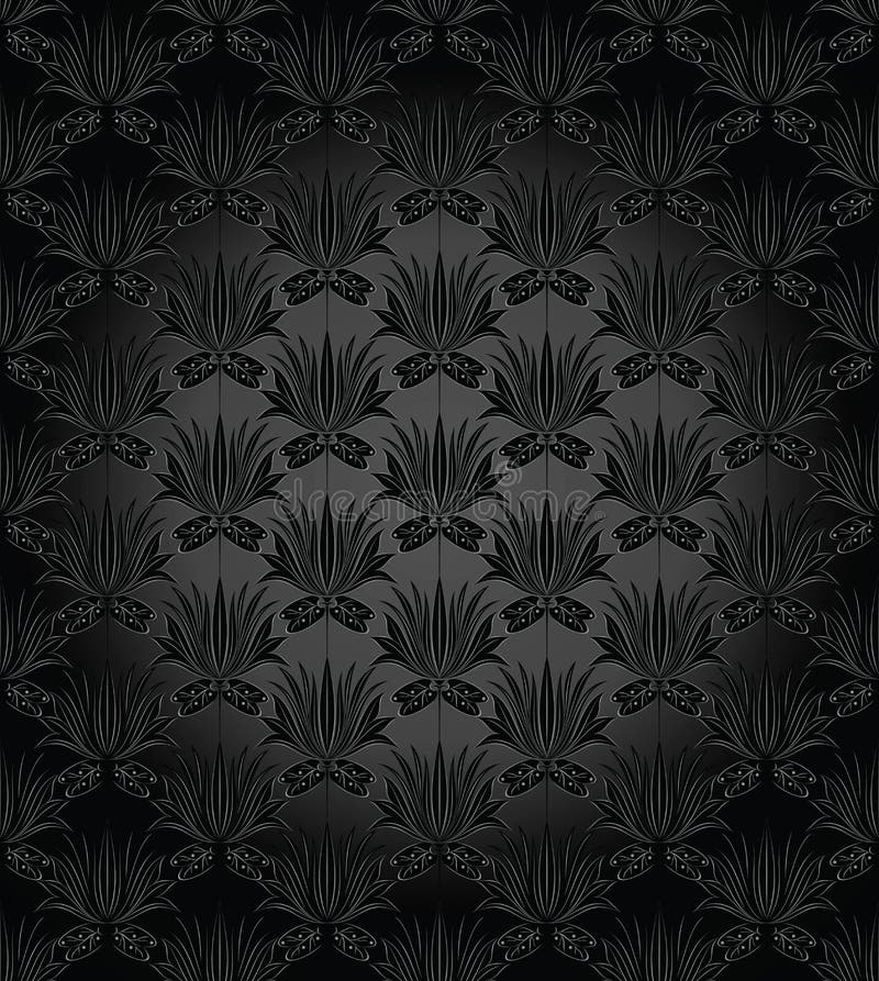 Seamless Royal Vector Wallpaper Stock Vector - Illustration of rich ...