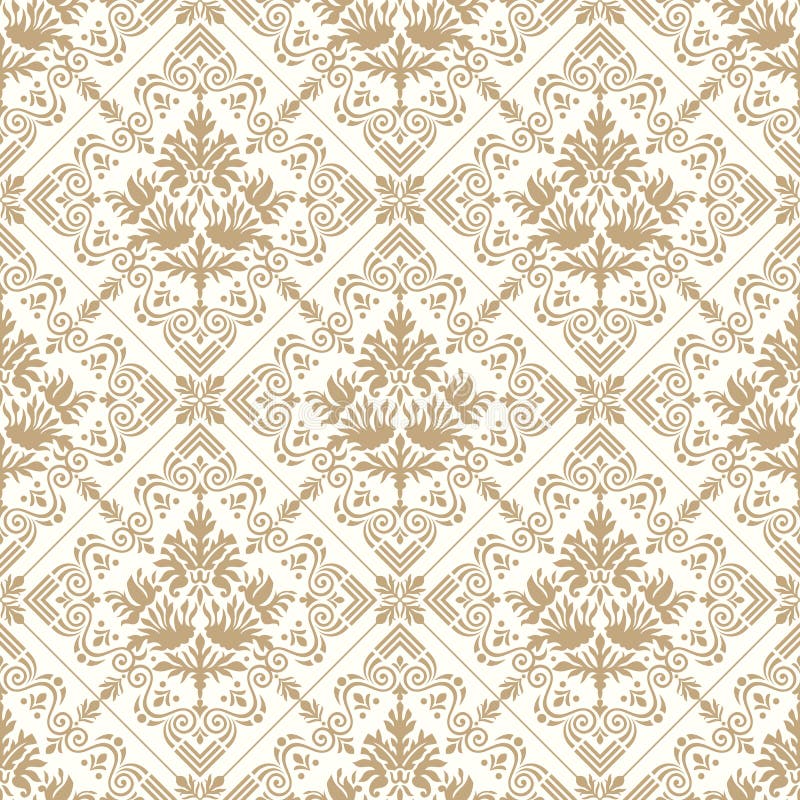 Seamless Royal Vector Wallpaper Stock Vector - Illustration of rich ...