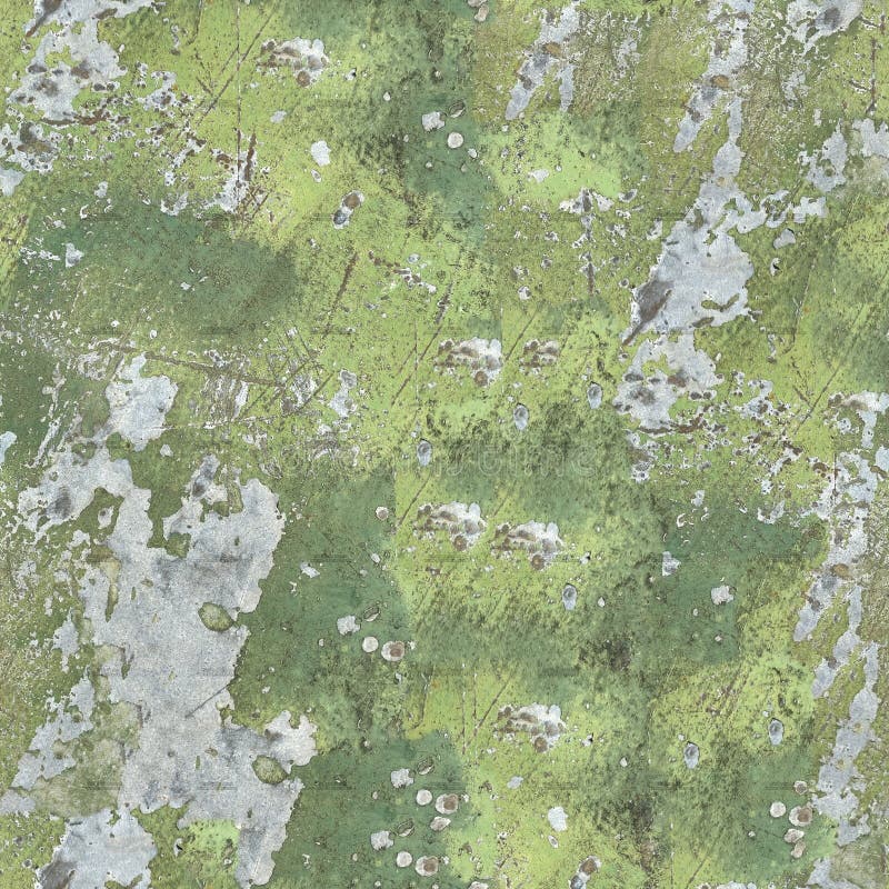 Seamless Rustic Metal Texture with Green Coating and Chipping Stock ...
