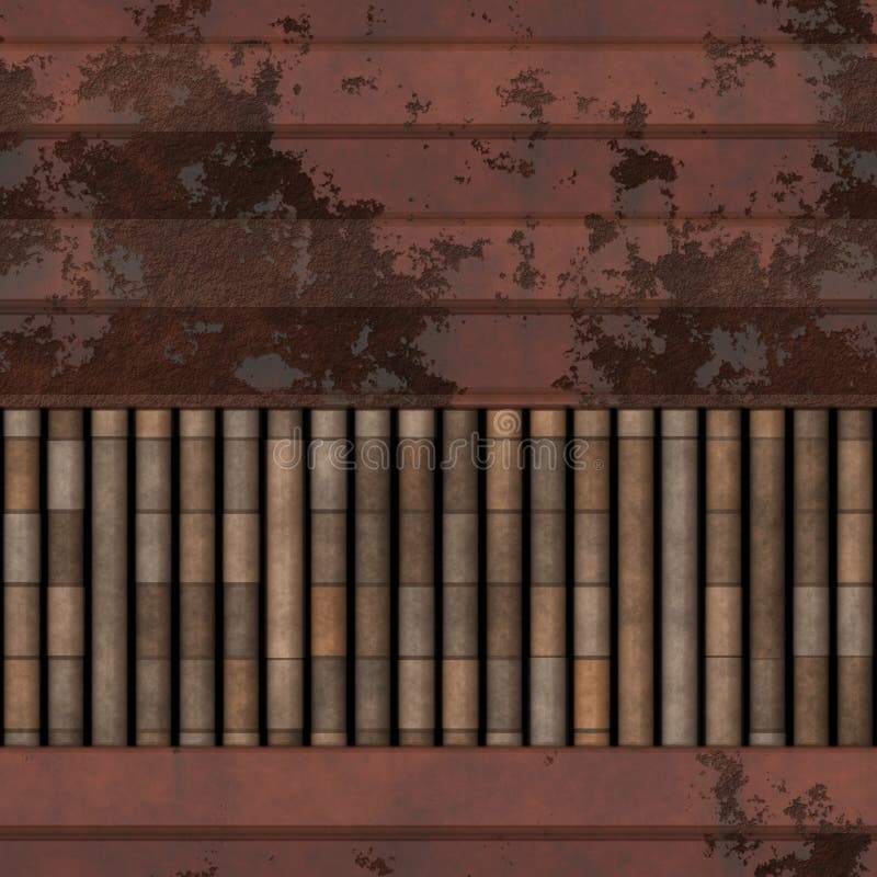 Seamless Rusty Bulkhead Metal Pattern Stock Illustration - Illustration ...
