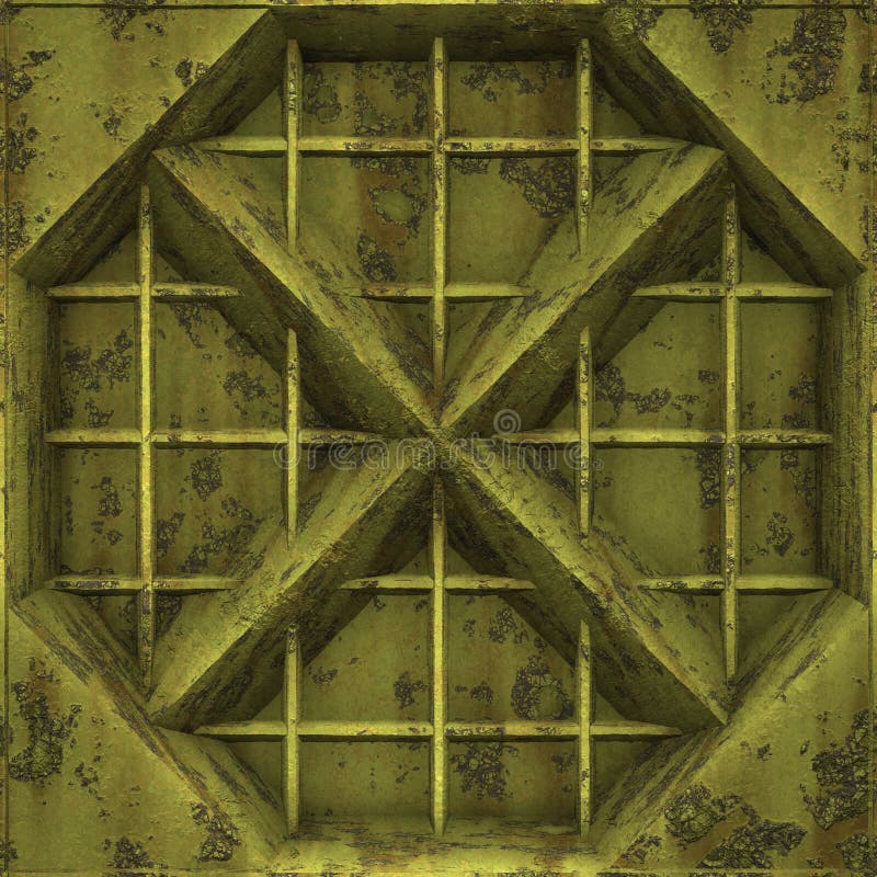 Seamless Rusty Bulkhead Metal Pattern Stock Illustration - Illustration ...