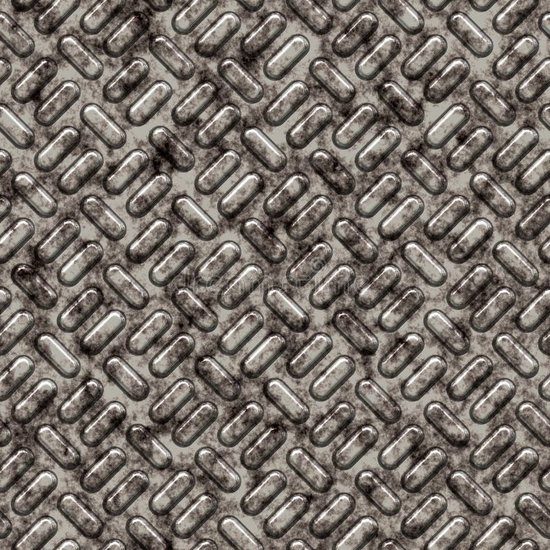 Seamless Rusty Bumped Metal Pattern Stock Illustration - Illustration ...