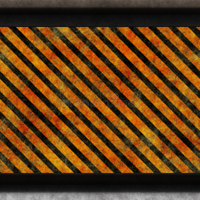 Seamless Rusty Metal Hazard Stripes Pattern Stock Illustration ...
