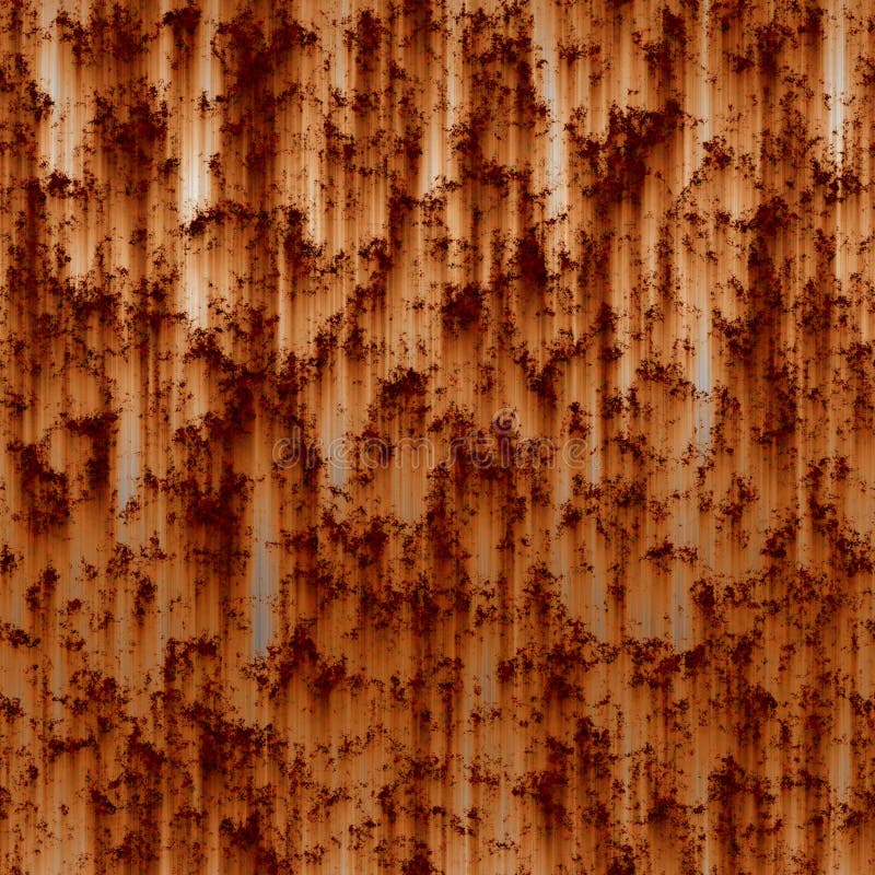 Seamless Rusty Metal Pattern Stock Illustration - Illustration of ...